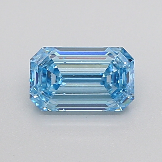2712238-ADD2200 EMERALD CUT 1.03Carat FANCY INTENSE BLUE SI 1
